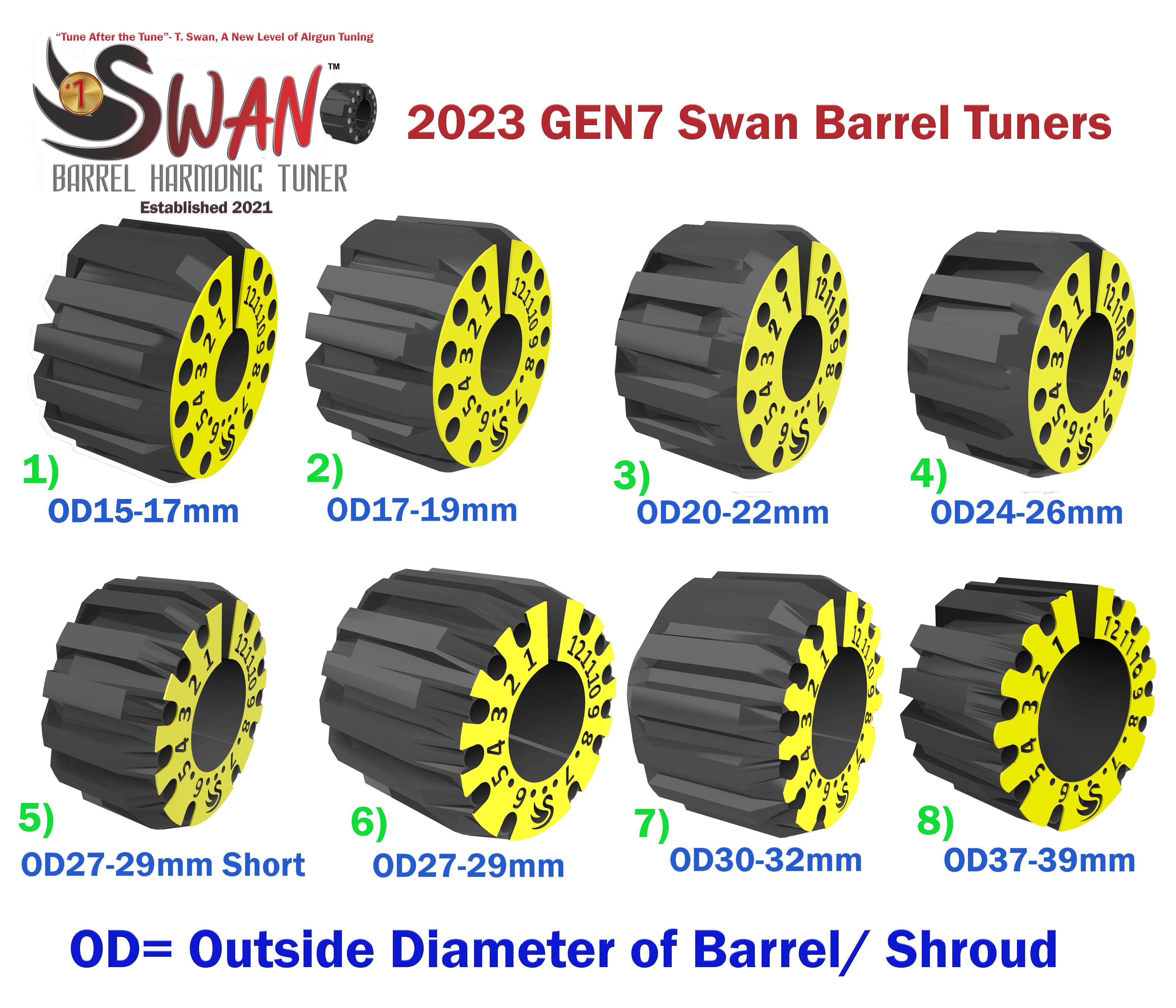 GEN7 Swan Signature Tuner – Swan Barrel Harmonic Tuner & Airgun Accessories